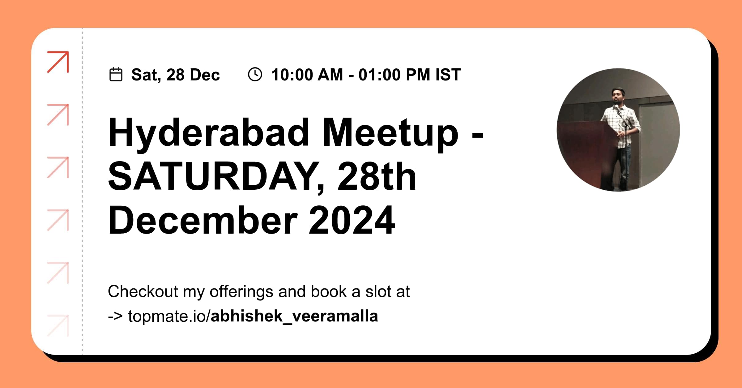 Hyderabad Meetup - SATURDAY, 28th December 2024 with Abhishek Veeramalla